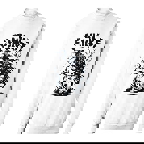 F-caw-f Crow Shirt The Crow Hoodie Black Crow F-Caw-F Funny Bird Moon ...