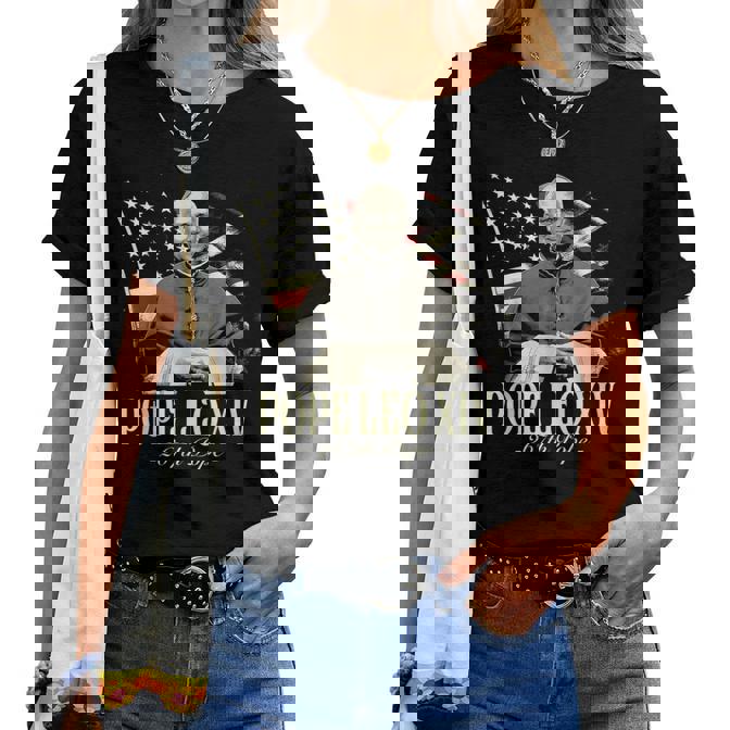 Chicago Pope Leo Xiv Cardinal Robert Prevost Da Pope Women T-shirt | Mazezy