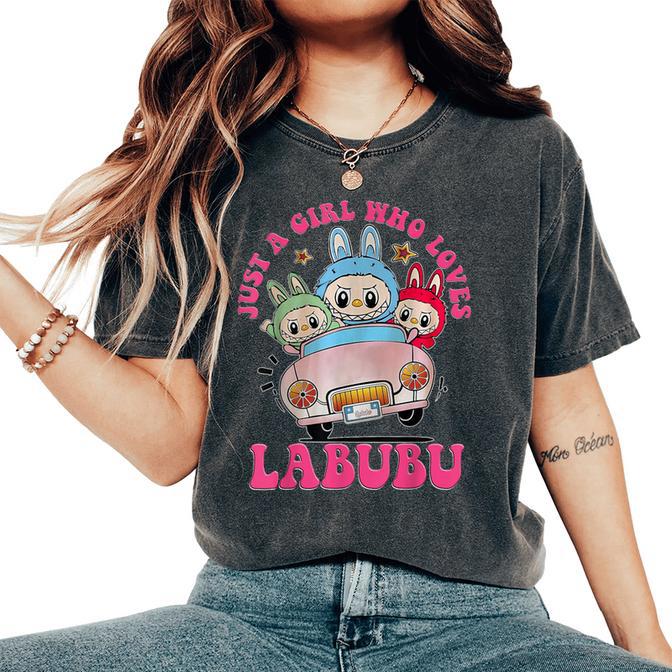Labubu Cute Labubu The Monsters Pink Meme Men's T-shirt Back Print ...