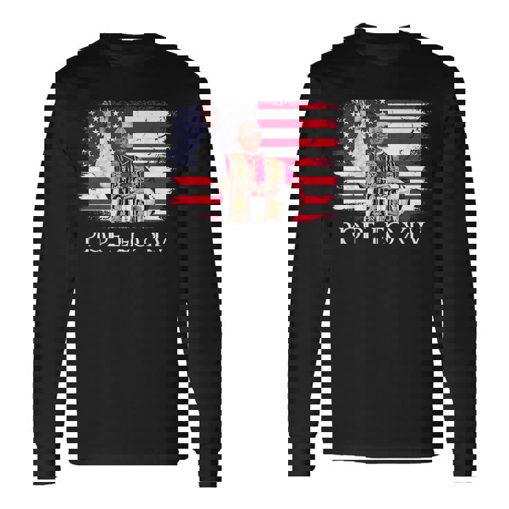 New Pope Leo Xiv Robert American Flag T-Shirt | Mazezy