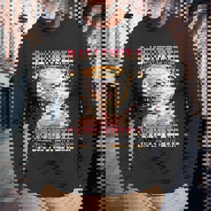 Ballerina Capuchina Italian Brainrot Meme Humor Gen Z Long Sleeve T ...