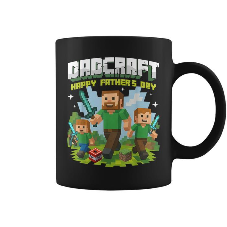 Dad Dadcraft Gamer For Happy Father's Day Gaming Pixel Coffee Mug | Mazezy