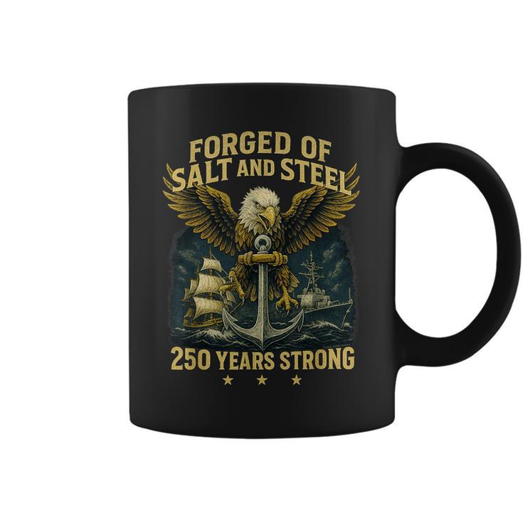 Forged Of Salt And Sl US Naval Ships 250Th Anniversary Coffee Mug | Mazezy