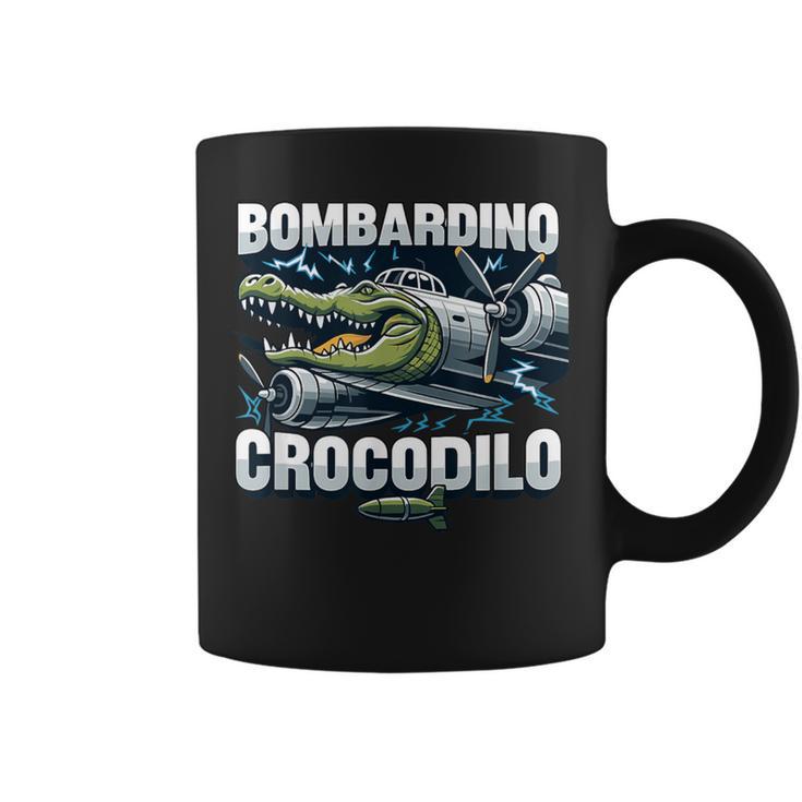 Italian Brainrot Bombardino Crocodilo Brain Rot Meme Coffee Mug | Mazezy