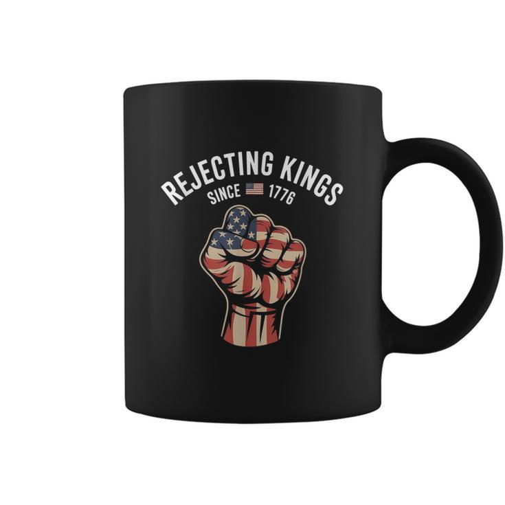 Rejecting Kings Since 1776 Hand Grip Coffee Mug | Mazezy