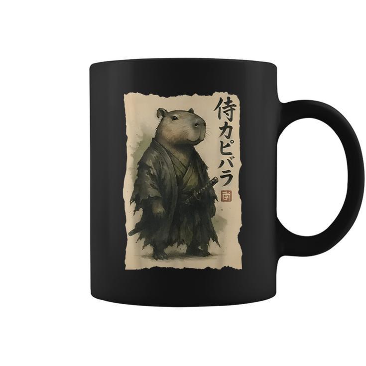Samurai Capybara Capybara Japanese Animal Coffee Mug | Mazezy