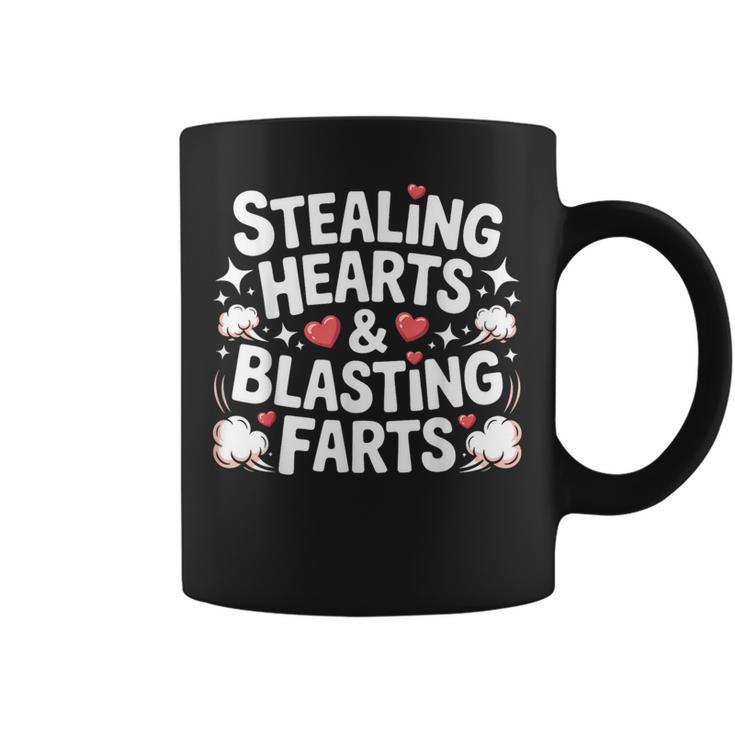 Stealing Hearts And Blasting Farts Embarrassing Coffee Mug - Monsterry