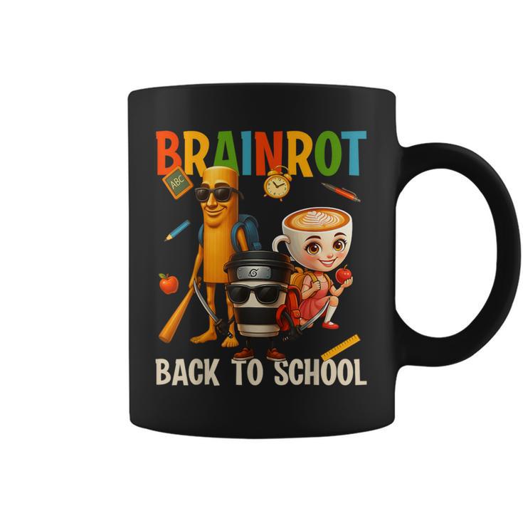 Students Brainrot Wear Backpack Back To School Meme Coffee Mug - Thegiftio