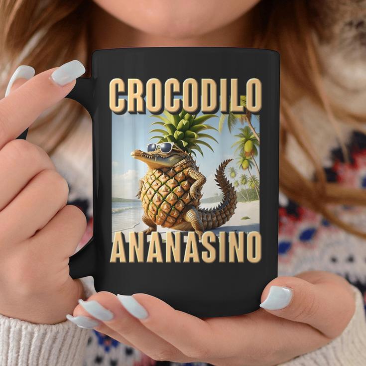 Crocodilo Pineapple Ai Monster Italian Brainrot Boys Meme Tazze ...