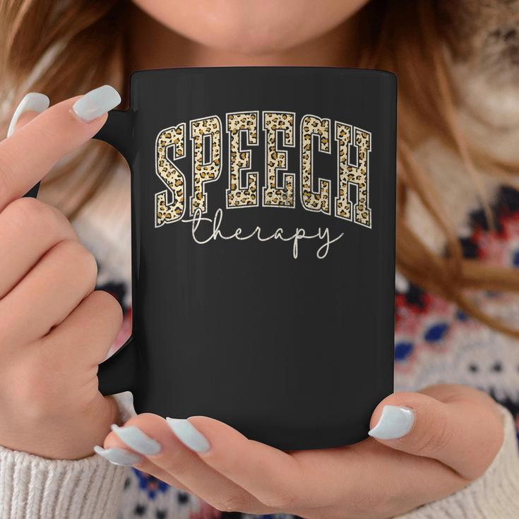 Leopard Speech Therapist Slp Speech Language Pathologist Coffee Mug ...