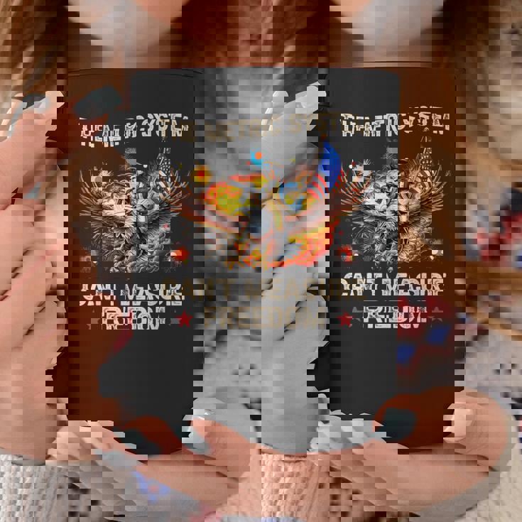 The Metric System Can't Measure Freedom Eagle Usa Flag Meme Coffee Mug ...