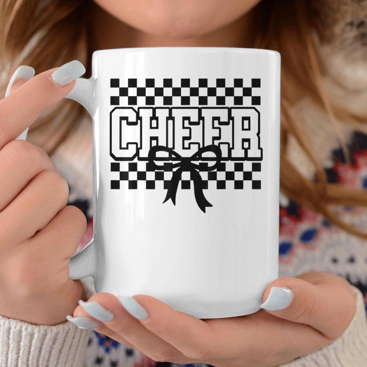 Checkered Cheer Cheerleading For Cheerleader Youth Bff Squad Coffee Mug ...