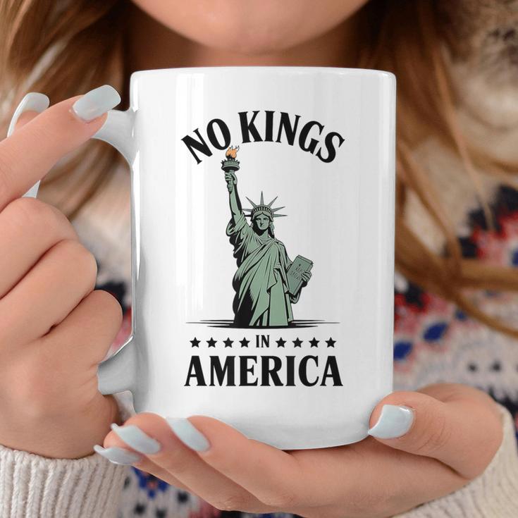 No Kings In America Statue Of Liberty Coffee Mug | Mazezy