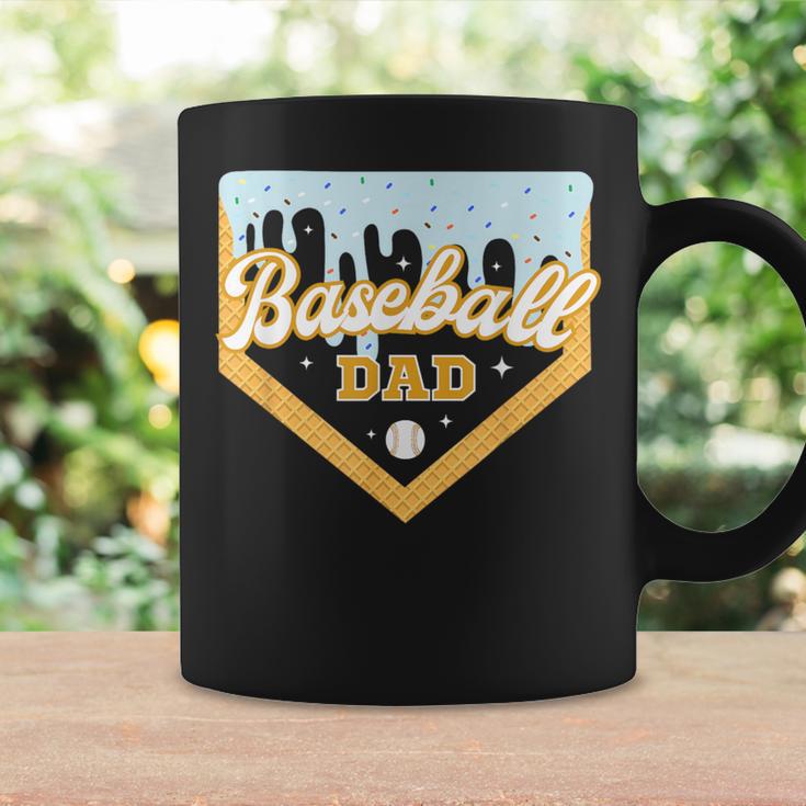 Baseball Dad Home Plate Ice Cream Drip Father's Day Daddy Coffee Mug ...