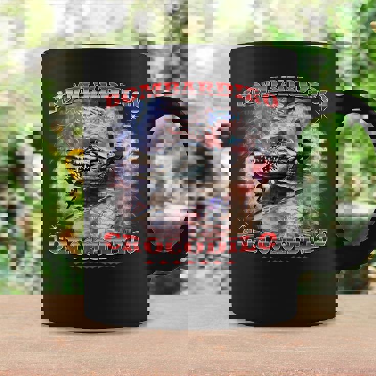 Bombardiro Crocodilo Italian Brainrot Meme Crocodile Coffee Mug ...