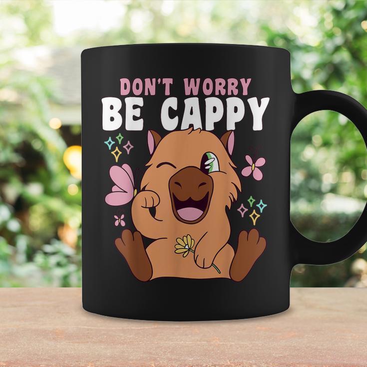 Capybara Be Cappy And Girls Cute Capibara Taza de café - Regaloses