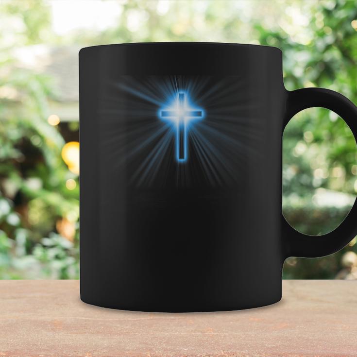 Cruz Azul De Jesús Cristo Regalo Cristiano Hombre Taza de café - Regaloses