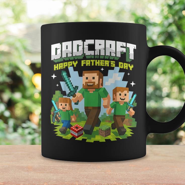 Dad Dadcraft Gamer For Happy Father's Day Gaming Pixel Coffee Mug | Mazezy