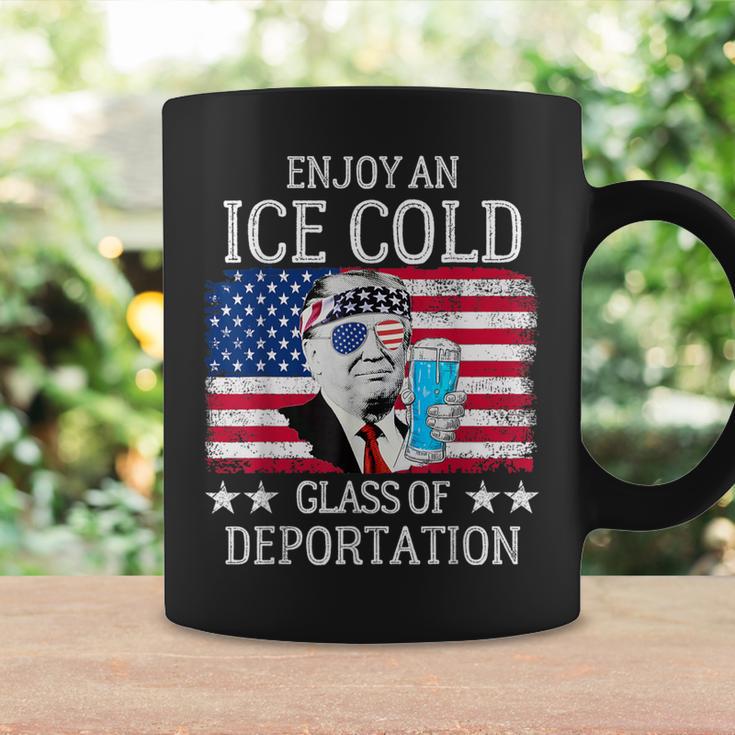 Enjoy An Ice Cold Glass Of Deportation Coffee Mug - Monsterry