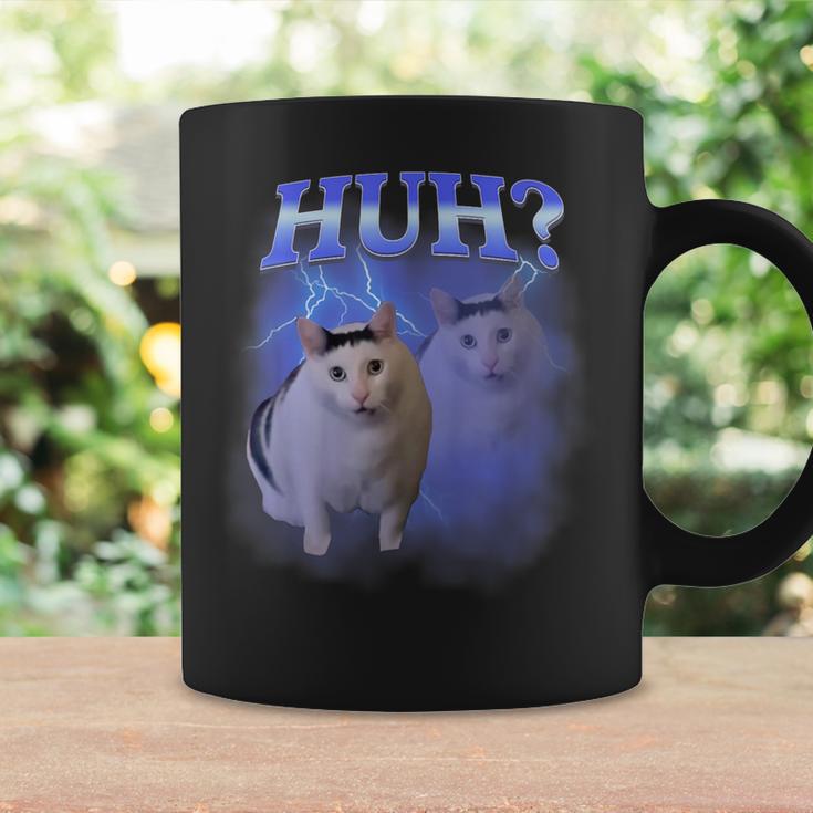 Huh Silly Cat Meme Oddly Bootleg Specific Dank Memes Coffee Mug - Monsterry