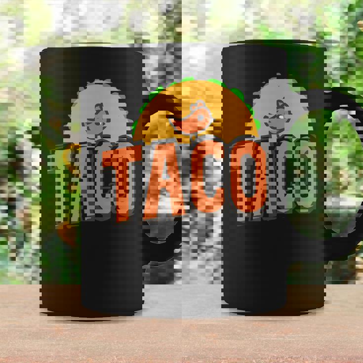 Taco Trump Logo Trump Always Chickens Out Trump Chicken Taco Coffee Mug ...