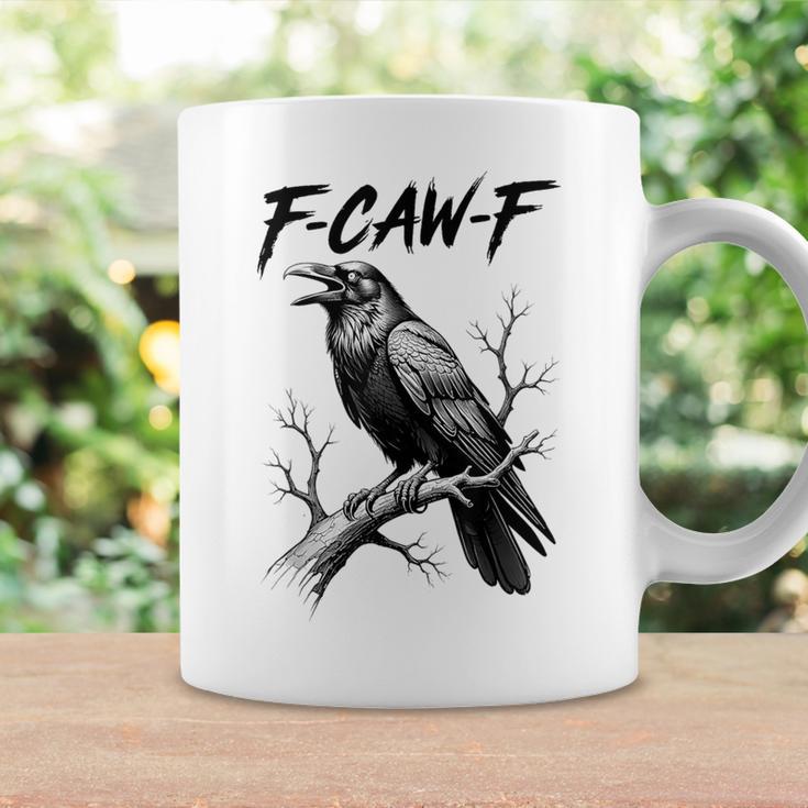 F-Caw-F Crow Black Crow Lover Dark Humor Black Bird Coffee Mug | Mazezy