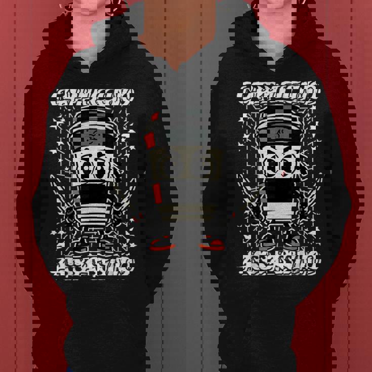 Cappuccino-Assassino Italian-Brainrot Coffee Assassin Meme Women Hoodie ...
