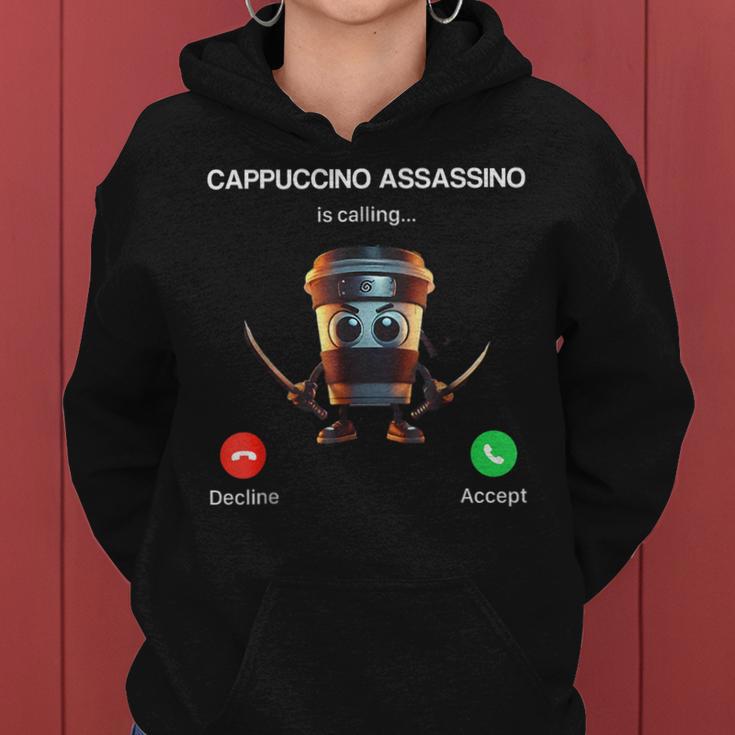 Capuchino Asesino Llamando Brainrot Italiano Brainrot Meme Sudadera con ...