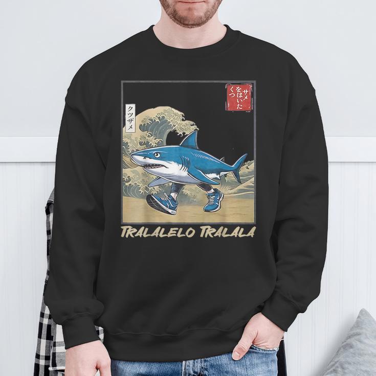 Tralalero Tralala Japanese Meme Shark Italian Brainrot Sweatshirt ...