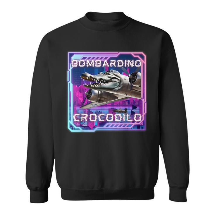 Bombardino Crocodiloynthwave Brainrot Italiano Felpa - Novitaregali