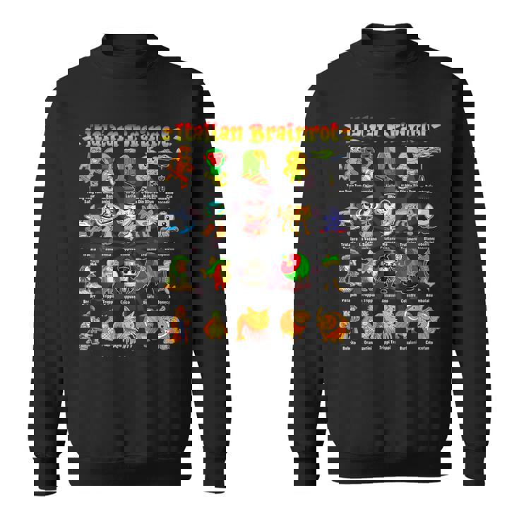 Italian Brain Rot Italian Brainrot Memes Sweatshirt - Monsterry