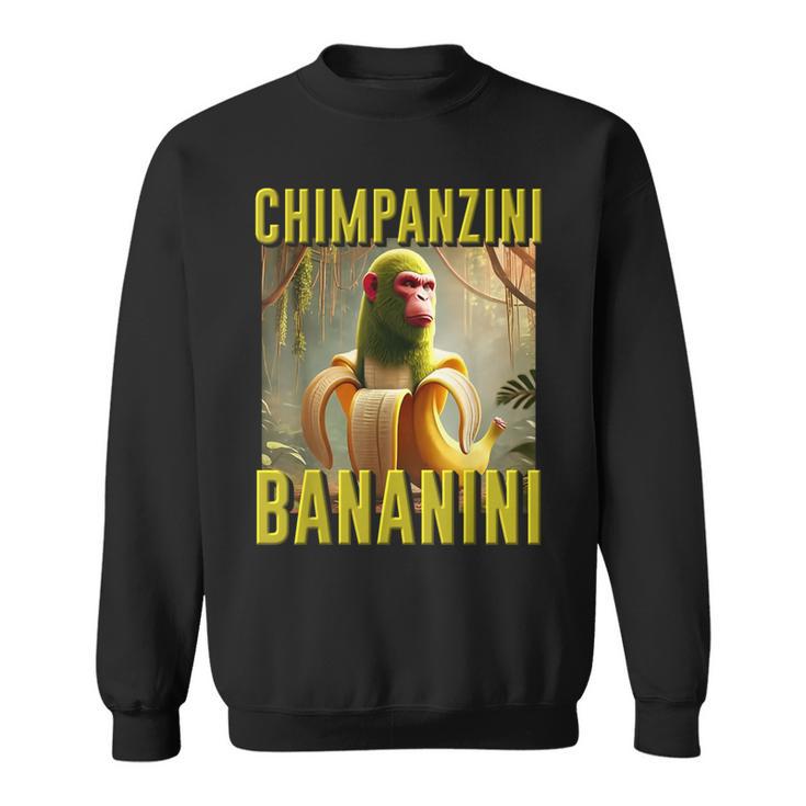 Italiano Brainrot Chimpanzini Bananini Divertido Ai Niños Niño Meme Camisa de entrenamiento ...