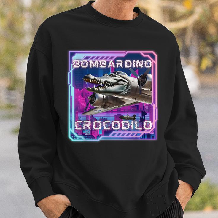 Bombardino Crocodiloynthwave Brainrot Italiano Felpa - Novitaregali