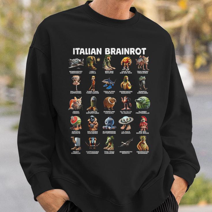 Italian Brain Rot Italian Brainrot Memes Sweatshirt | Mazezy UK