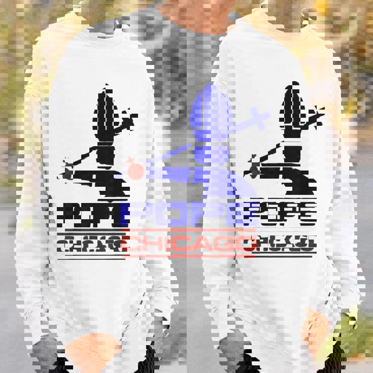 Pope Leo Xiv Pope Chicago Sweatshirt - Monsterry