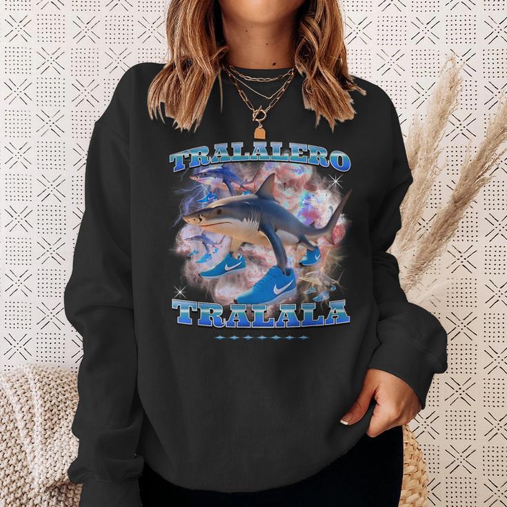 Tralalero Trala Italian Brainrot Meme Shark With Three Legs Sweatshirt ...