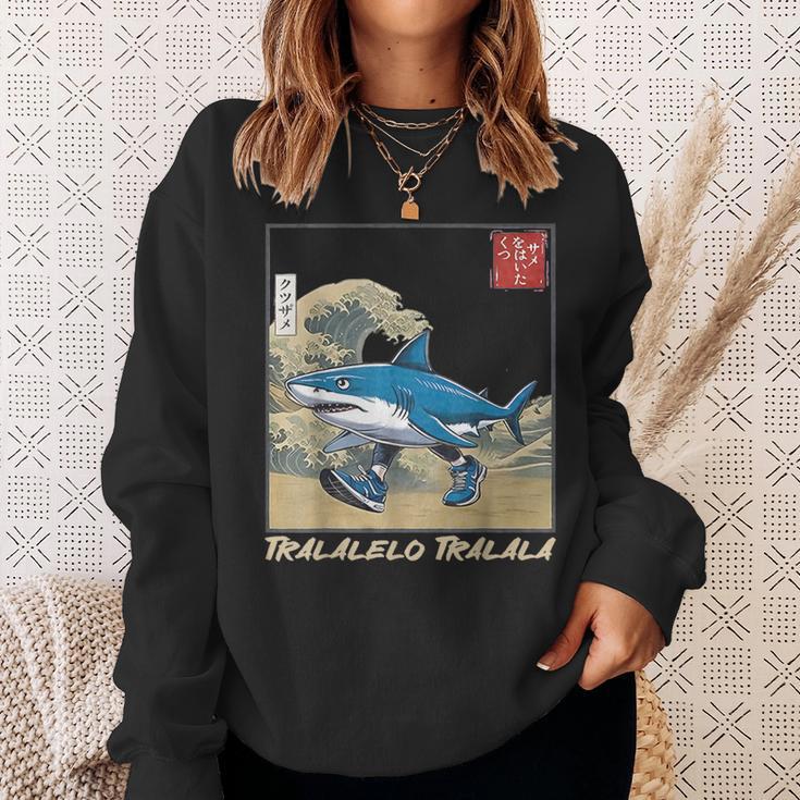 Tralalero Tralala Japanese Meme Shark Italian Brainrot Sweatshirt ...