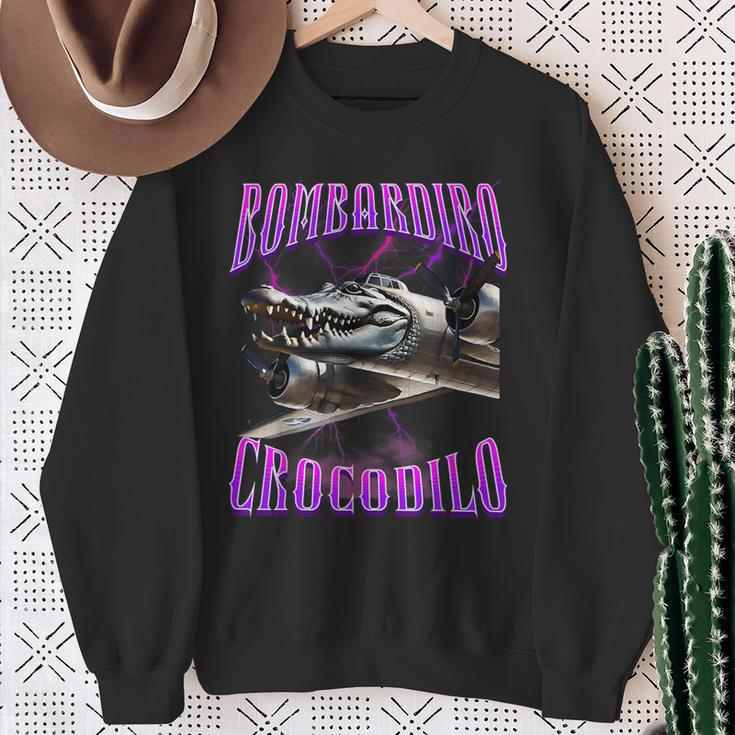 Bombardiro Crocodilo Meme Brainrot Italiano Felpa - Novitaregali
