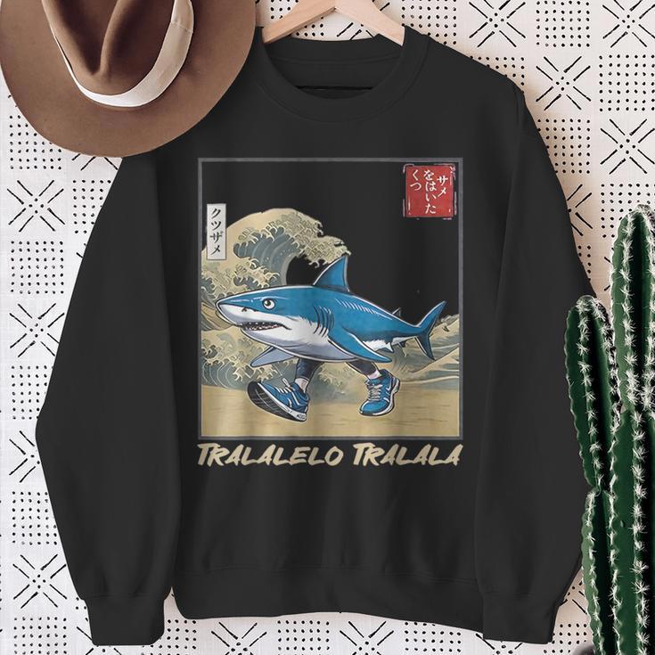Tralalero Tralala Japanese Meme Shark Italian Brainrot Sweatshirt ...
