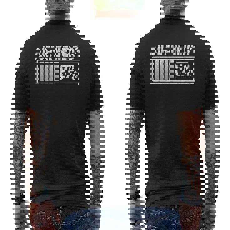 Aura At 67 Six Seven Meme Gen Alpha Slang Men's T-shirt Back Print | Mazezy