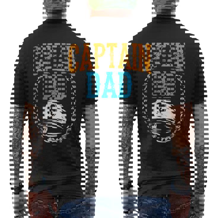 Captain Dad Ship Boat Boating Yacht Father Daddy Papa Men's T-shirt ...