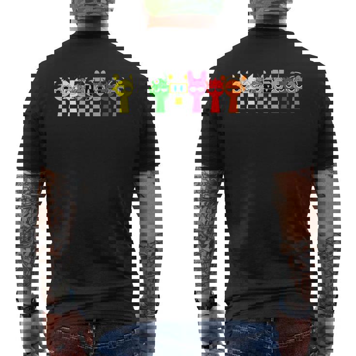 Just A Boy Who Loves Sprunky Sprunky Game Men's T-shirt Back Print | Mazezy