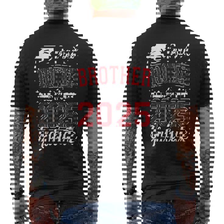 Proud Brother Of 2025 Senior Graduate Graduation Family 2025 Men's T-shirt Back Print - Monsterry AU
