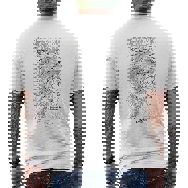 Dreamworks Dragons Night Fury Sketch Toothless Men's T-shirt Back Print ...