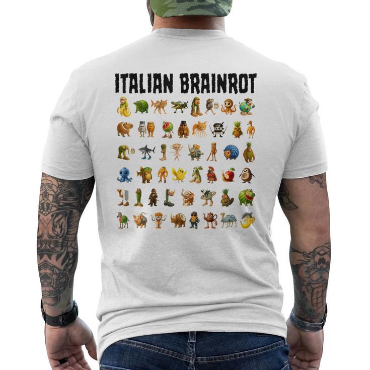 Italian Brainrot Italian Brainrot Memes Gen-Z 2025 Men's T-shirt Back ...