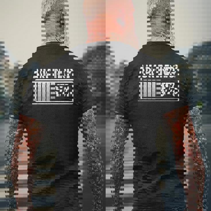 Aura At 67 Six Seven Meme Gen Alpha Slang Men's T-shirt Back Print | Mazezy