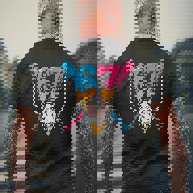 Six Seven Baseball Ice Cream Drip Cool 67 Gen Alpha Slang Men's T-shirt ...