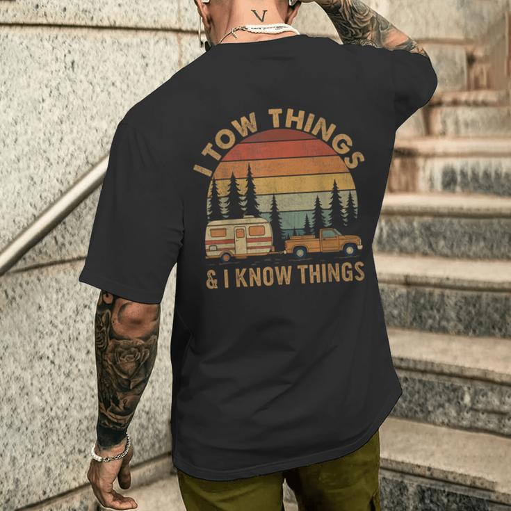 I Tow Things And I Know Things Fathers Day Men's T-shirt Back Print ...