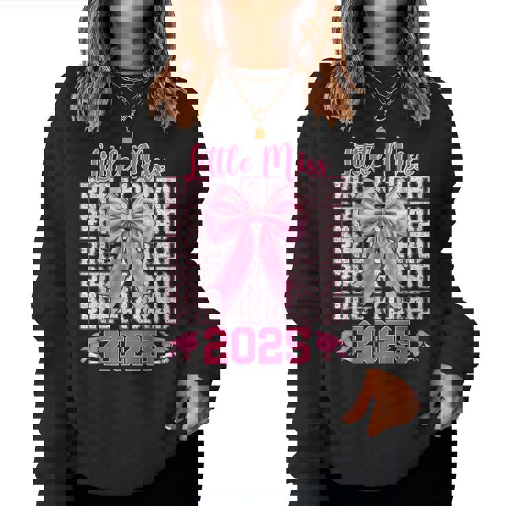 Little Miss Pre-K Grad 2025 Graduation Girls Coquette Bow Women ...