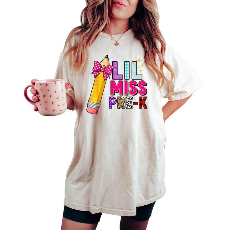 Little Miss Pre-K Cute Back To School Pre Kindergarten Women's ...